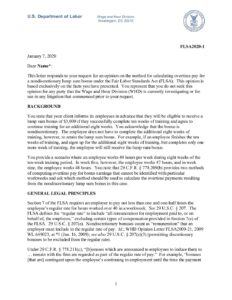 Opinion Letter Non Discretionary Lump Sum Bonus_2020_01_07_01_FLSA ...