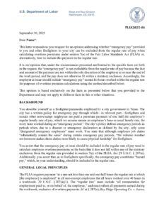 FLSA-2025-04 - Firefighter Overtime